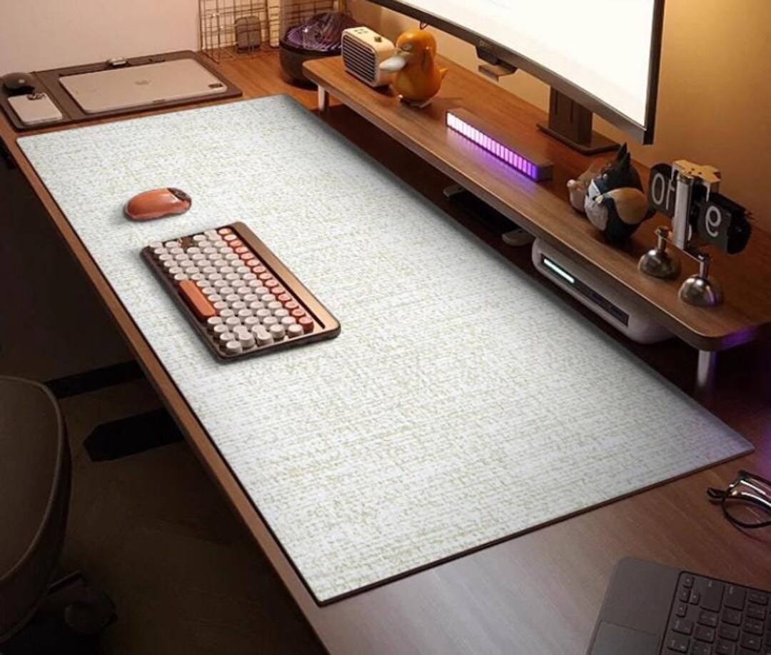 Custom Size Desk Pad, Waterproof Large Desk Mat, Delicate Leather Desk ...
