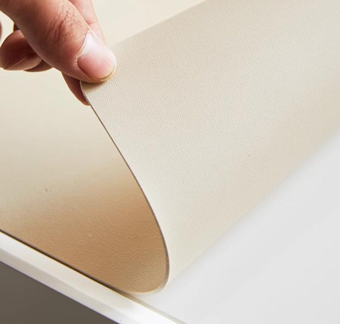 PVC Leather Cabinet Table Mat, Custom Size Table Mat, Minimalist Desk ...