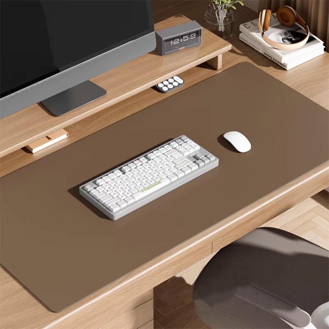 Leather Desk Mat, Custom Size Desk Pad, Large Mouse Pad, Personalized ...