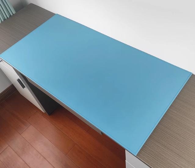 Hard PU Leather Desk Mat, Oversized Office Desk Mat, 6mm Thick Desk Pad ...