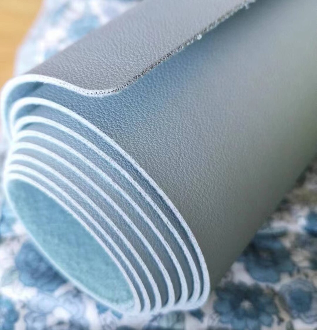 Blue Custom Desk Mat, PVC Leather Mouse Pad, Waterproof Office Desk Mat ...