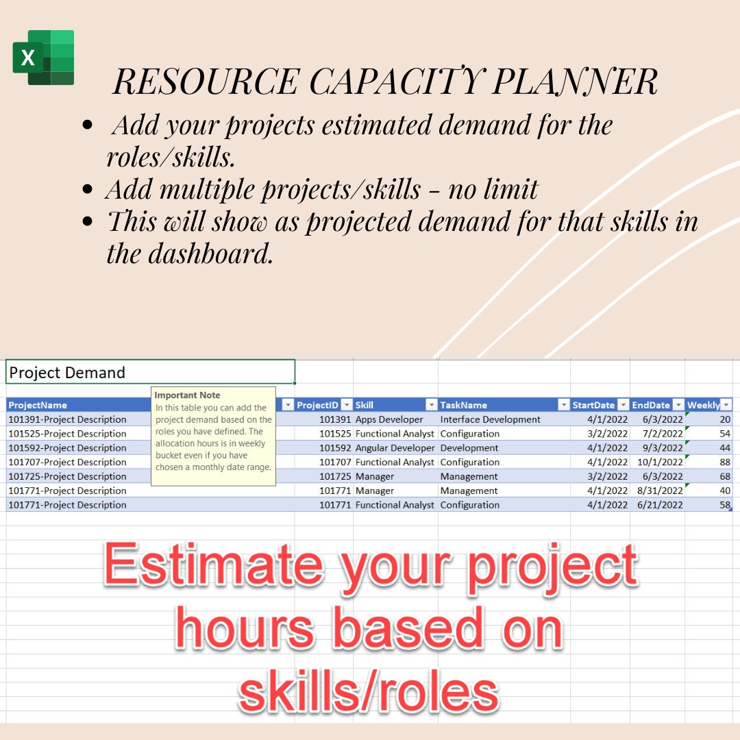 Resource Capacity Planning Template Excel