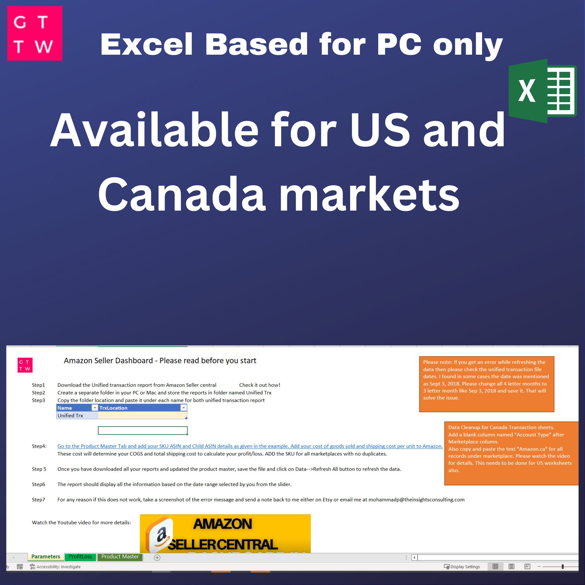 Amazon FBA Seller Spreadsheet 2022 Profit and Loss Statement Excel ...