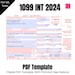 1099 INT Form PDF Template 2024 With Print and Clear Buttons - Etsy