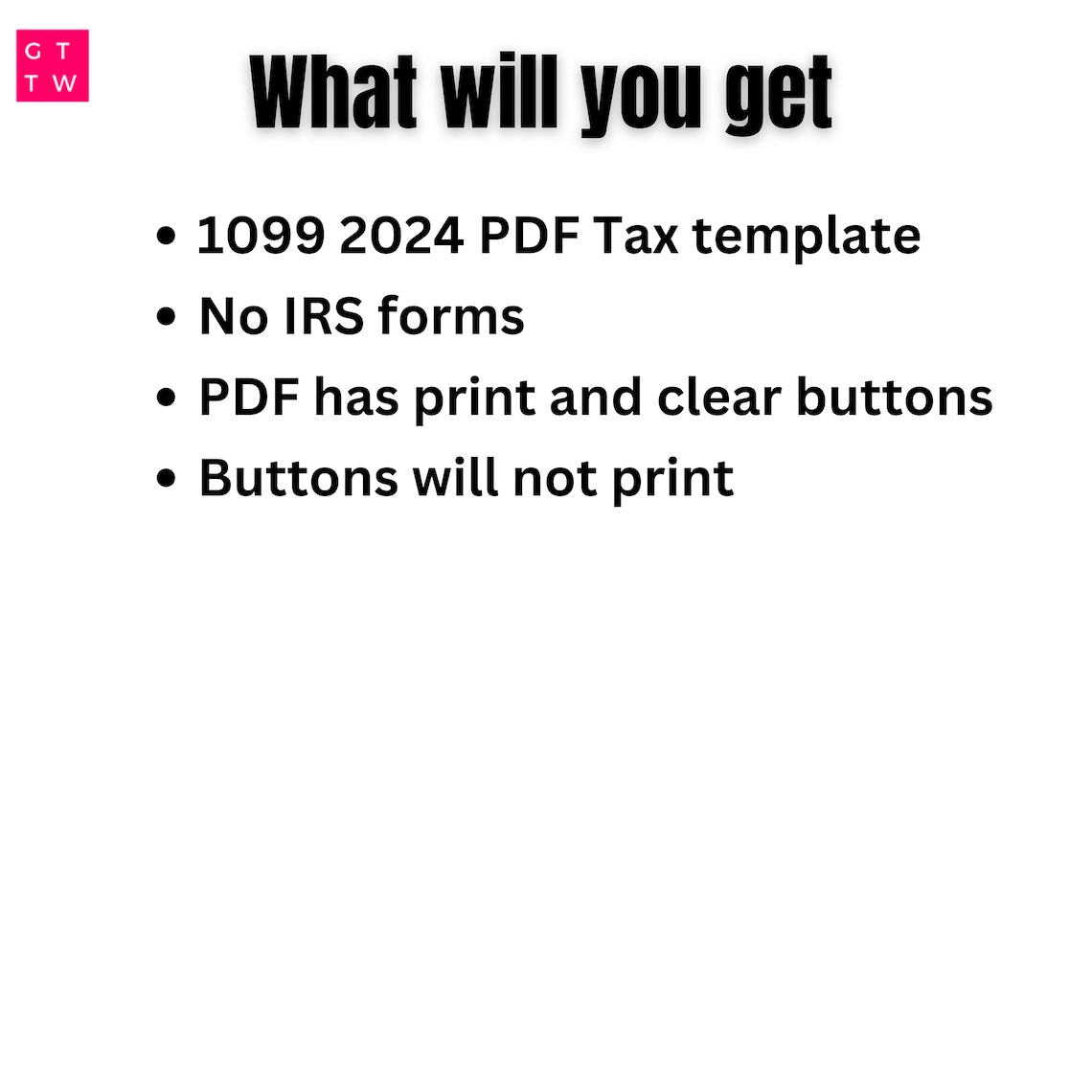 2024 1099-MISC Form - Fillable Print Template (digital Download) - Etsy