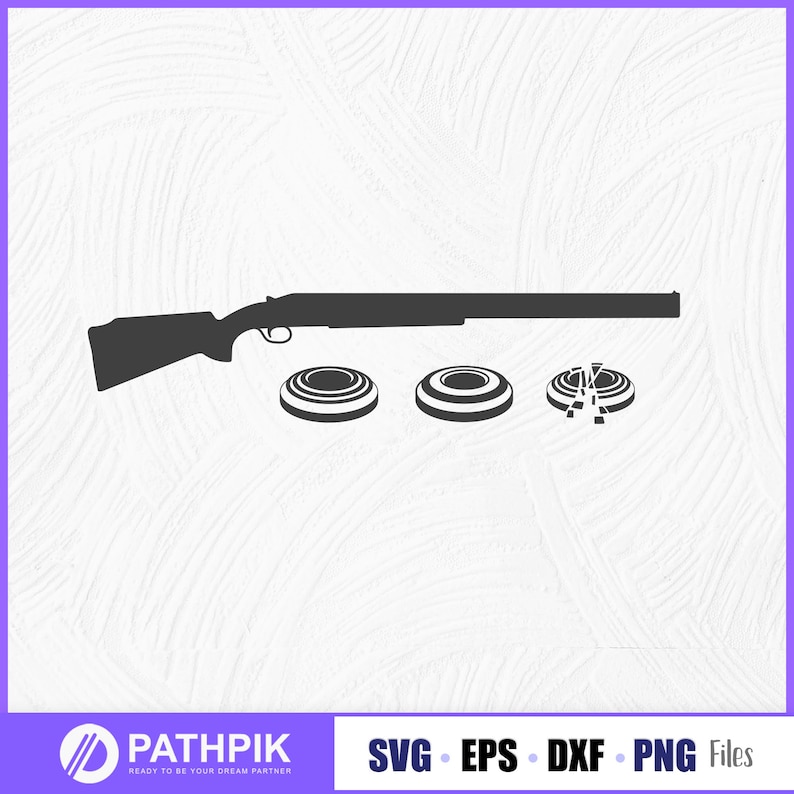 Shotgun Monogram SVG 10 Design, Sporting Clay SVG, Trapshooting SVG ...
