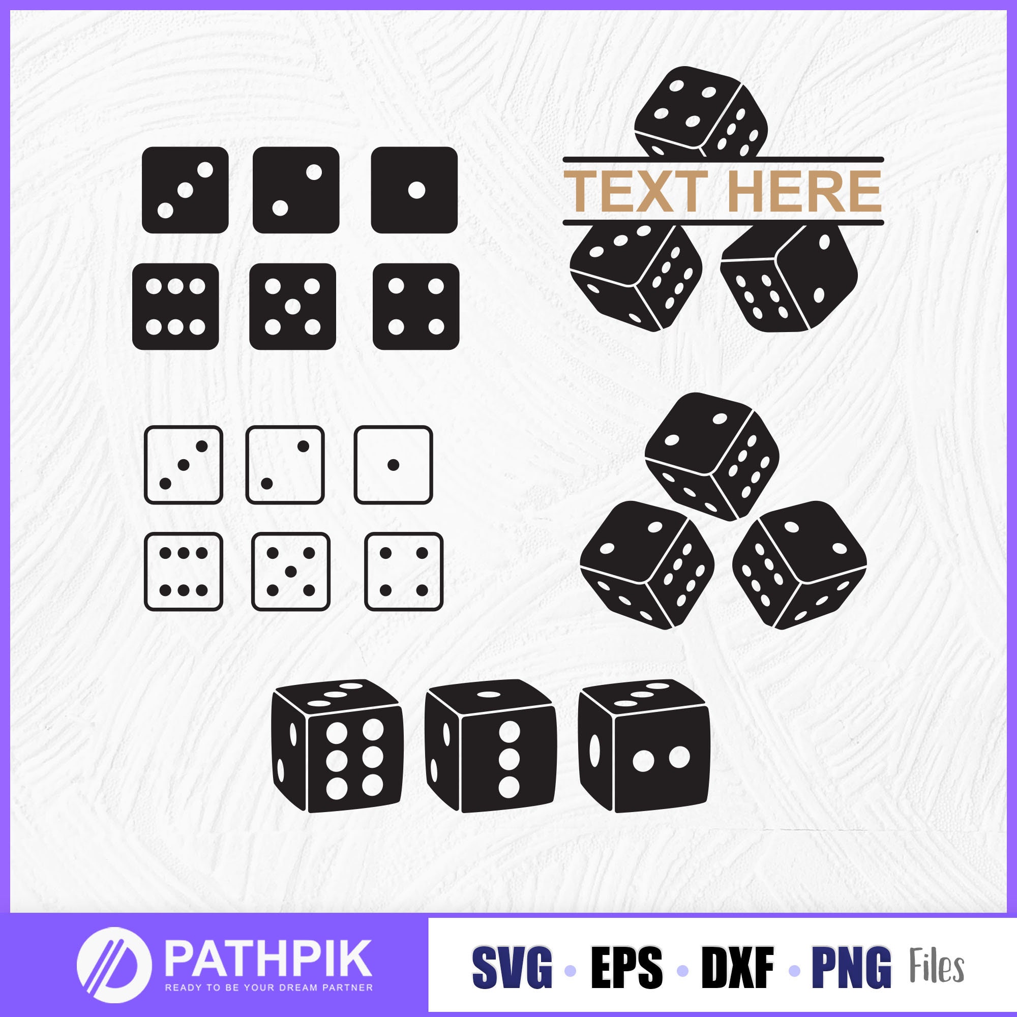 Bunco Dice Monogram Frame Design, Bunco Dice Custom Design, Bunco ...