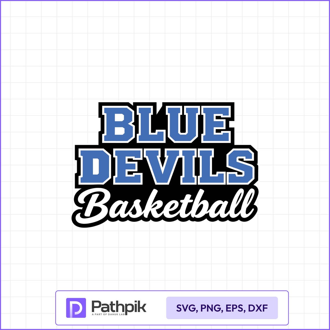 Blue Devils Basketball SVG Bundle, Team Logos (svg, Png, Eps, Dxf) - Etsy
