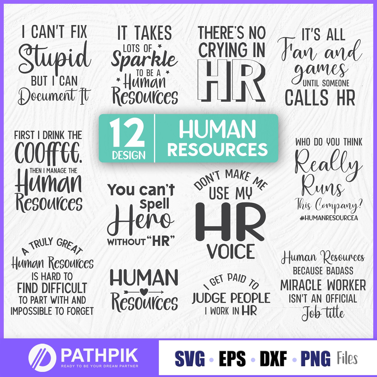 Human Resources SVG Design Bundle, Human Resources Tshirt, HR ...