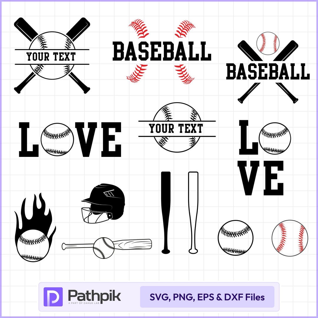 Baseball Custom Logo Svg, Baseball Svg , Baseball Bundle Svg , Baseball ...