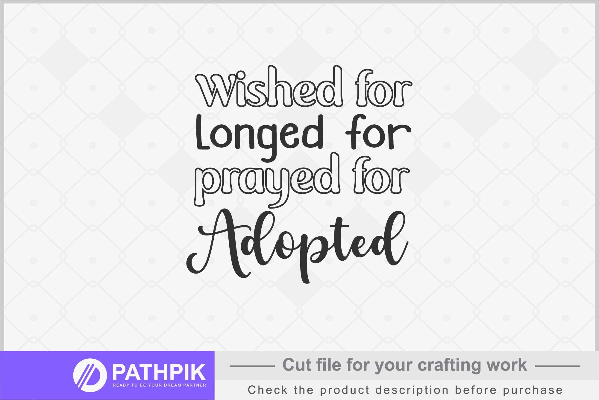 Adoption SVG, Cut Files for Your Crafting Work - Etsy