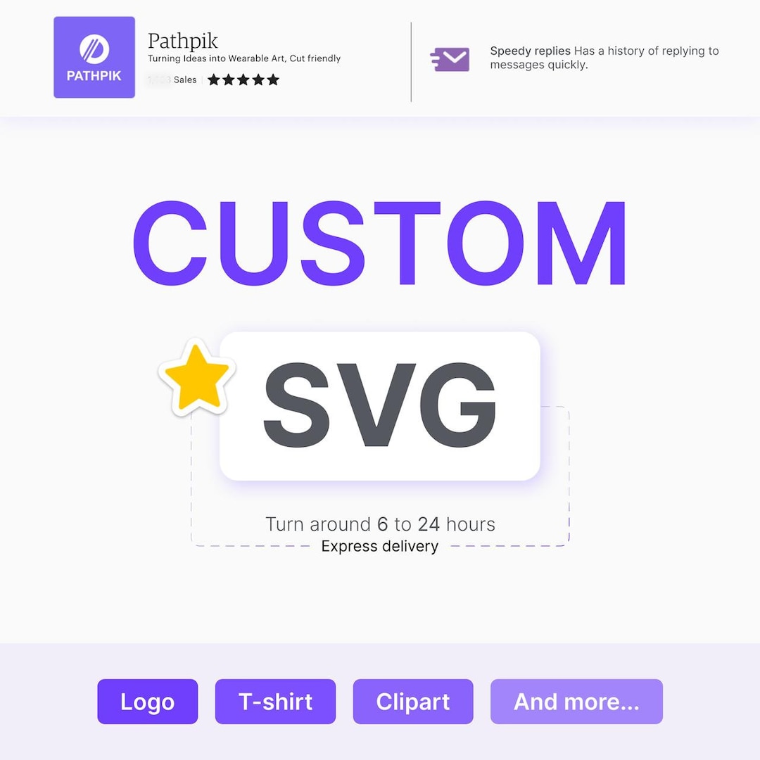 Custom SVG T-shirt Logo Clipart Design Service, Branding, and Print ...