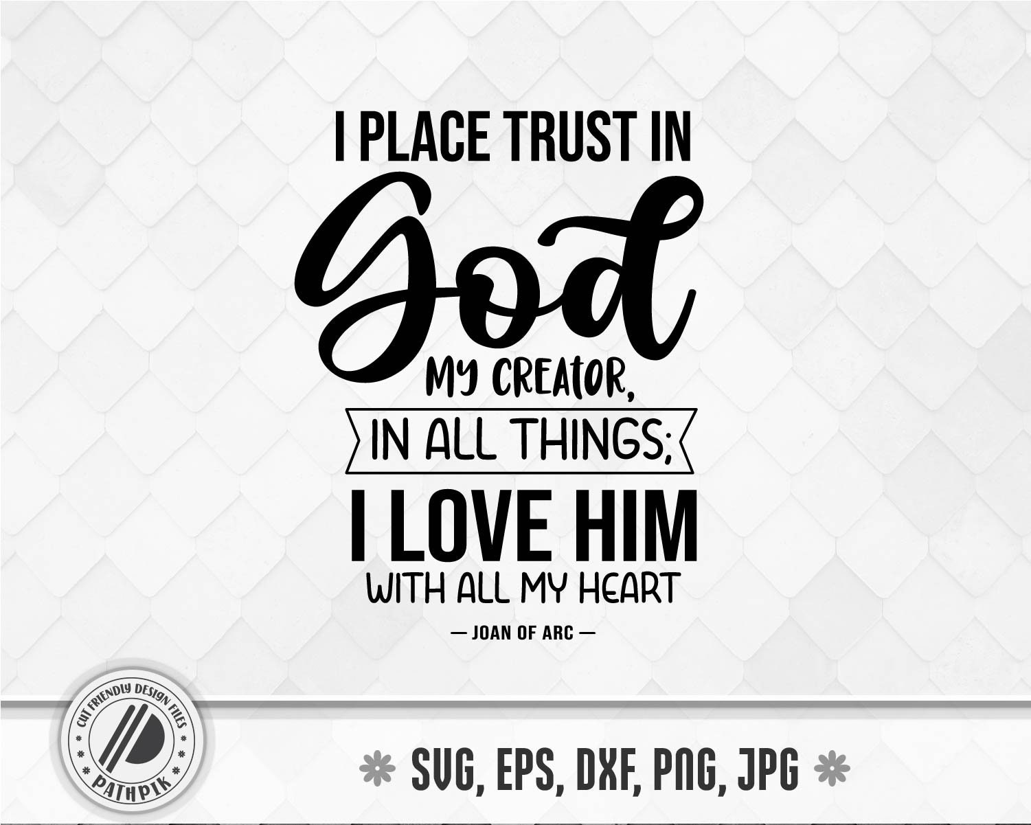 Joan of Arc SVG, Religious SVG Cut Files for Your Crafting Work - Etsy
