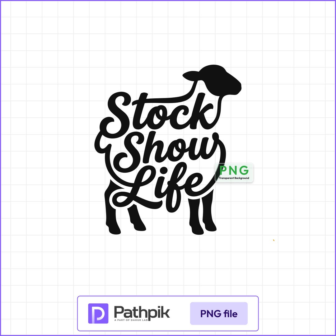 Stock Show Life PNG, Livestock Lifestyle Shirt Design, Sheep Clipart ...