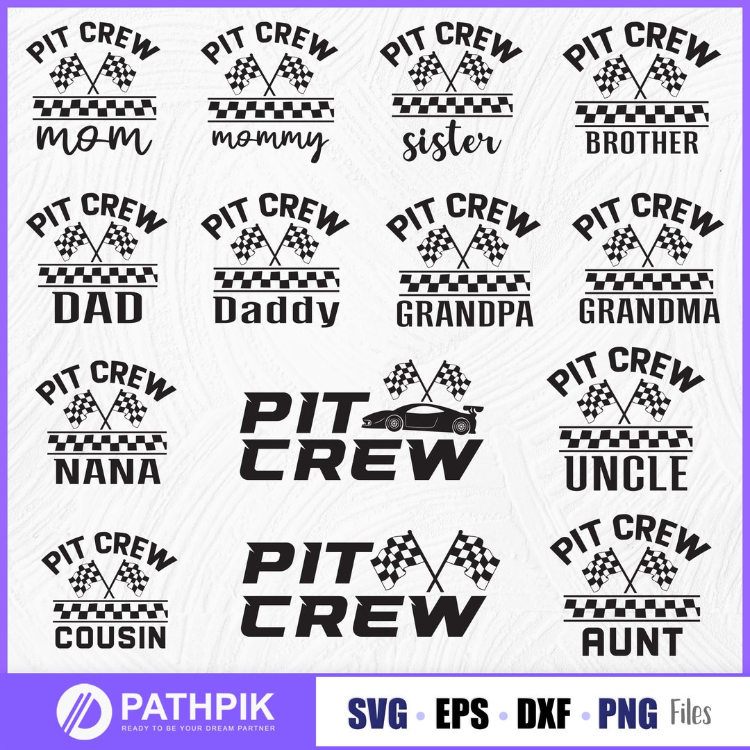 Pit Crew Family of the Birthday BOY Shirts, Pit Crew Mom Svg, Pit Crew ...
