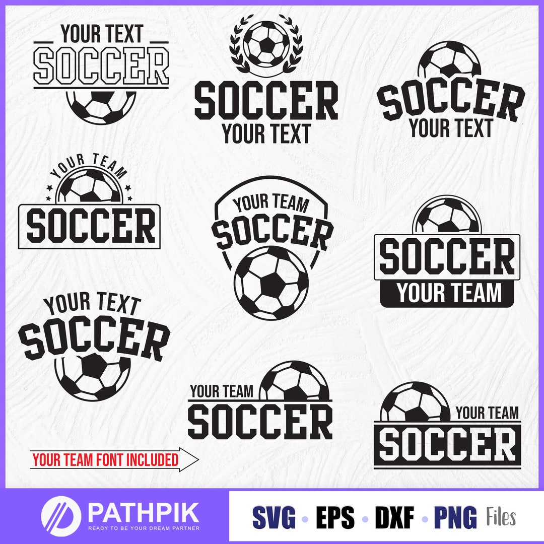 Soccer SVG Custom 09 Design , Soccer Gift, Sports Quotes, Soccer Team ...