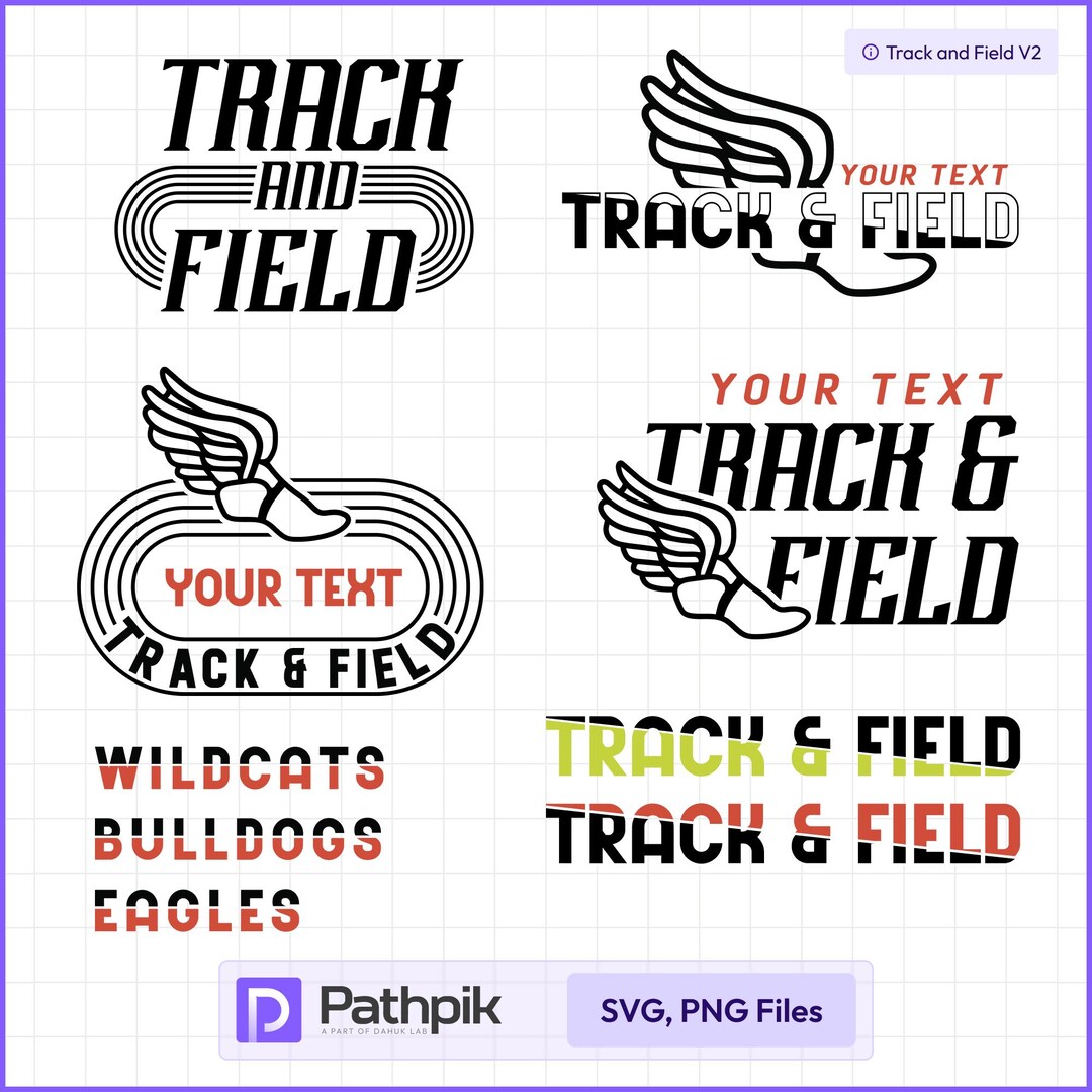 Track and Field SVG, Team Mascot Logo Runner School Mascot Track and ...