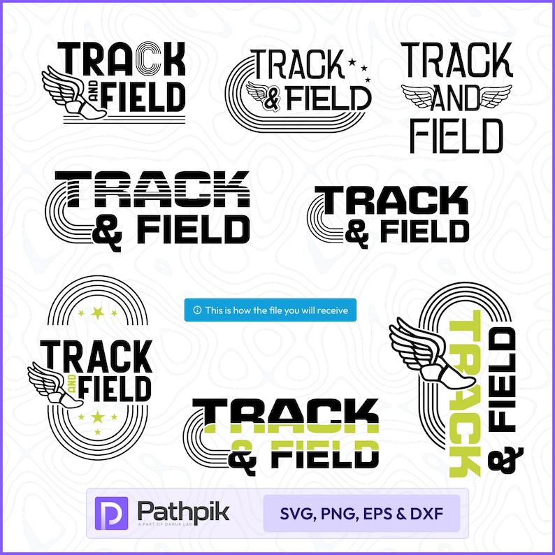 Track and Field SVG, Team Mascot Logo Runner School Mascot Track and ...