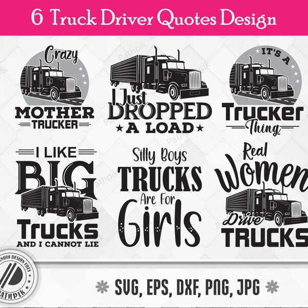 Trucker Girl Svg - Etsy