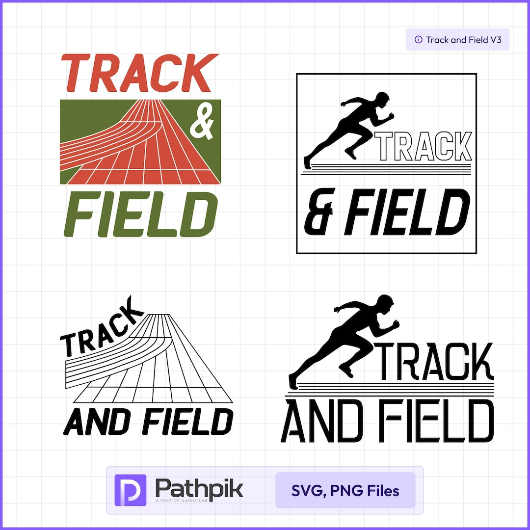Track and Field SVG, Team Mascot Logo Runner School Mascot Track and ...