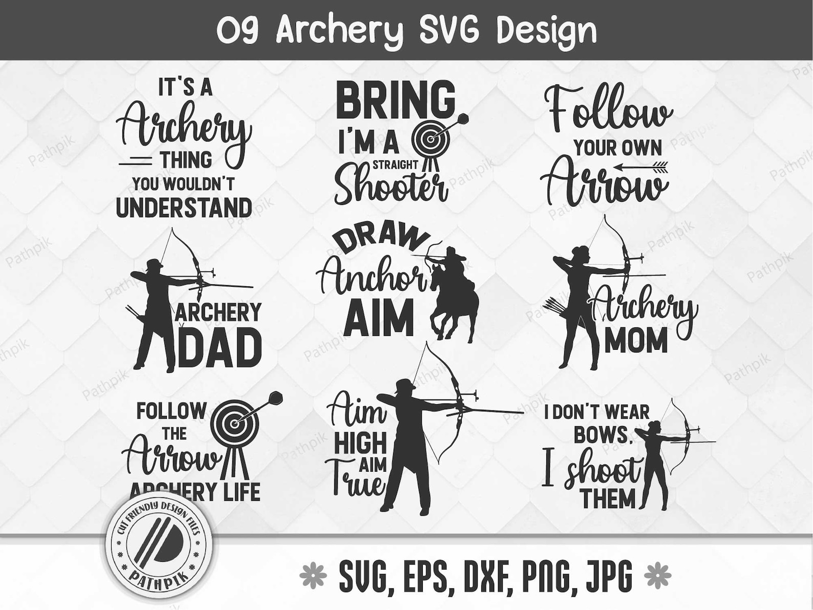 Archery SVG Cut Files for Your Crafting Work - Etsy