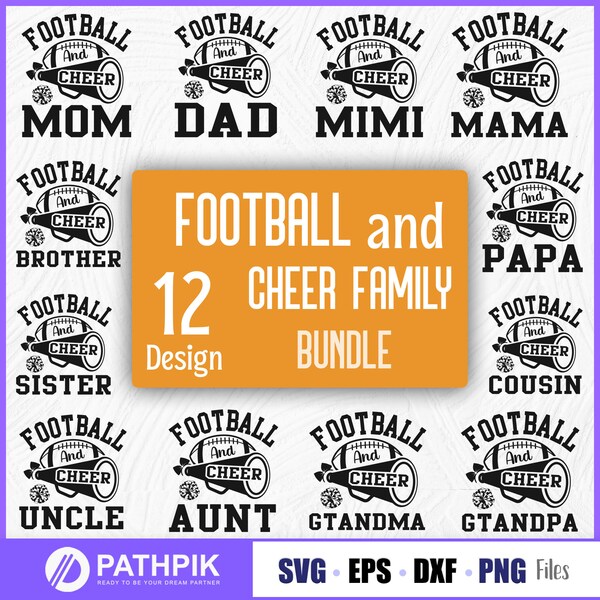 Football and Cheer Svg - Etsy