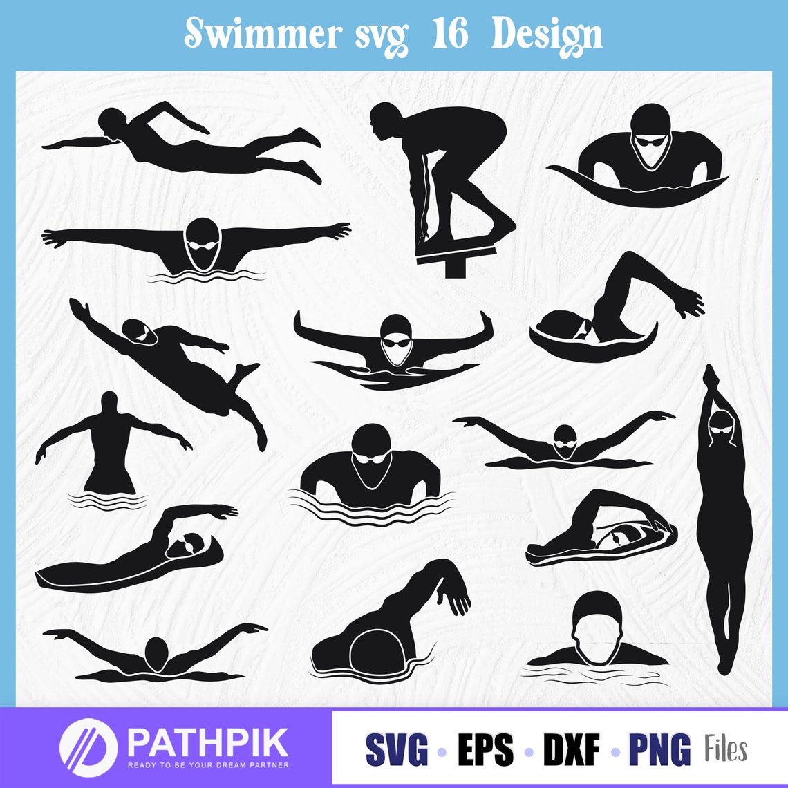 Swimmer Svg, Swimming Svg, Swimmer Clipart, Swimmer Design, Swimmer ...