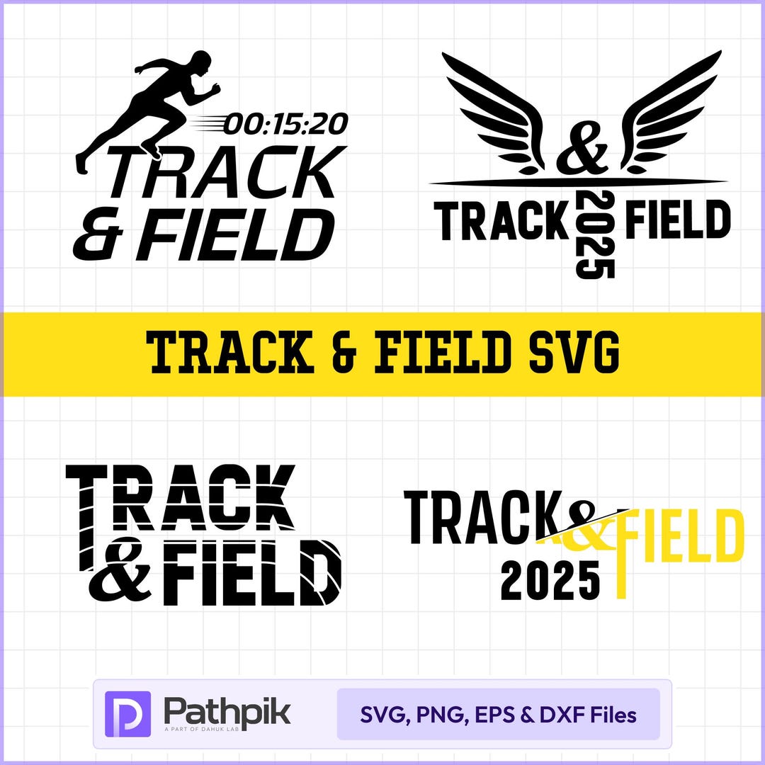 Track and Field SVG, Team Mascot Logo Runner School Mascot Track and ...