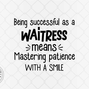 Waitress SVG, Restaurant Service Svg, Food Server Svg, Server Squad Svg ...