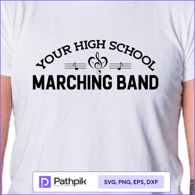 Marching Band SVG PNG Bundle, School Spirit and Music Designs, Custom ...
