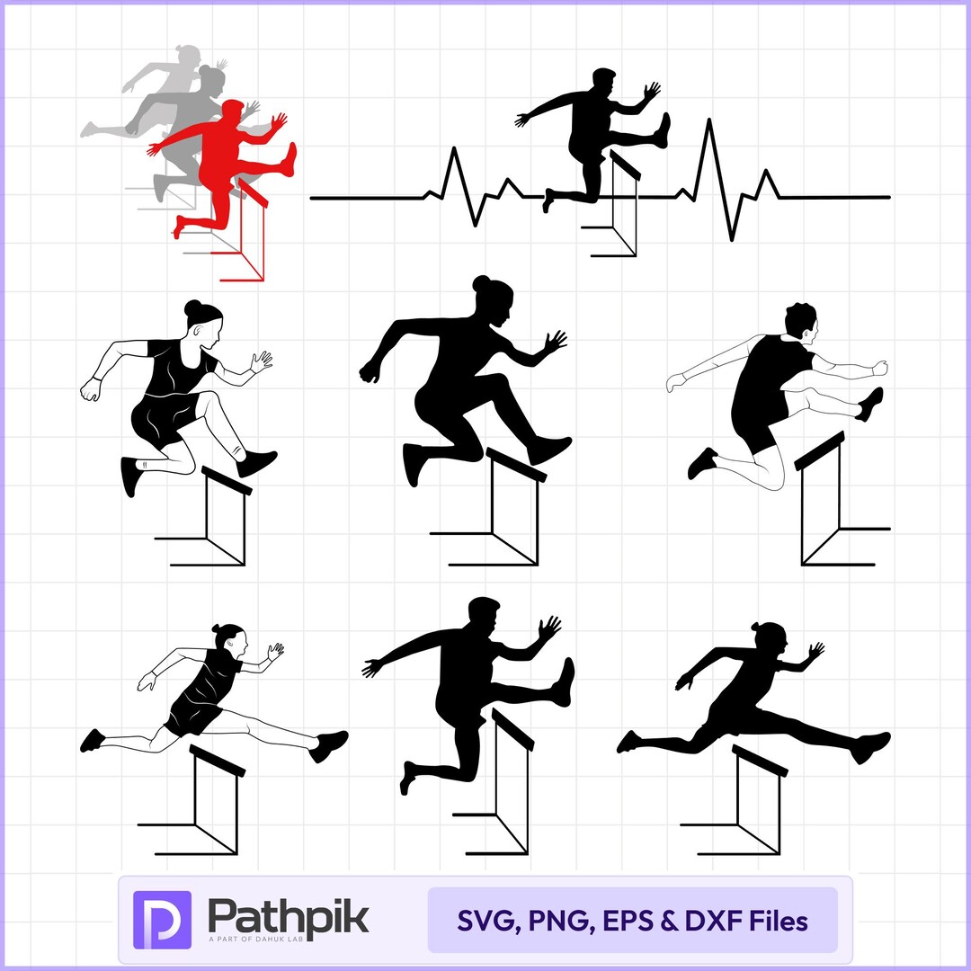 Hurdles SVG Bundle Vector Silhouette, Track Hurdles SVG, Hurdles Svg - Etsy