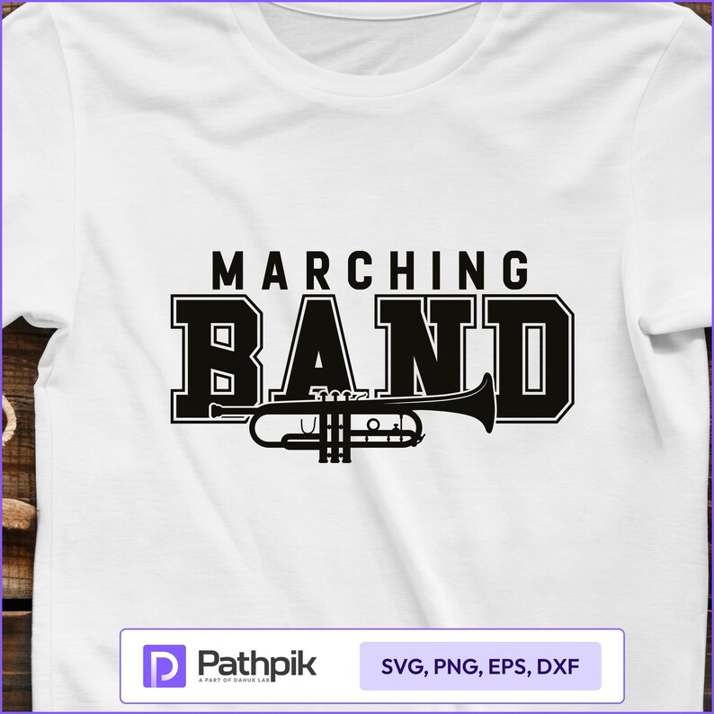 Marching Band SVG PNG Bundle, School Spirit and Music Designs, Custom ...