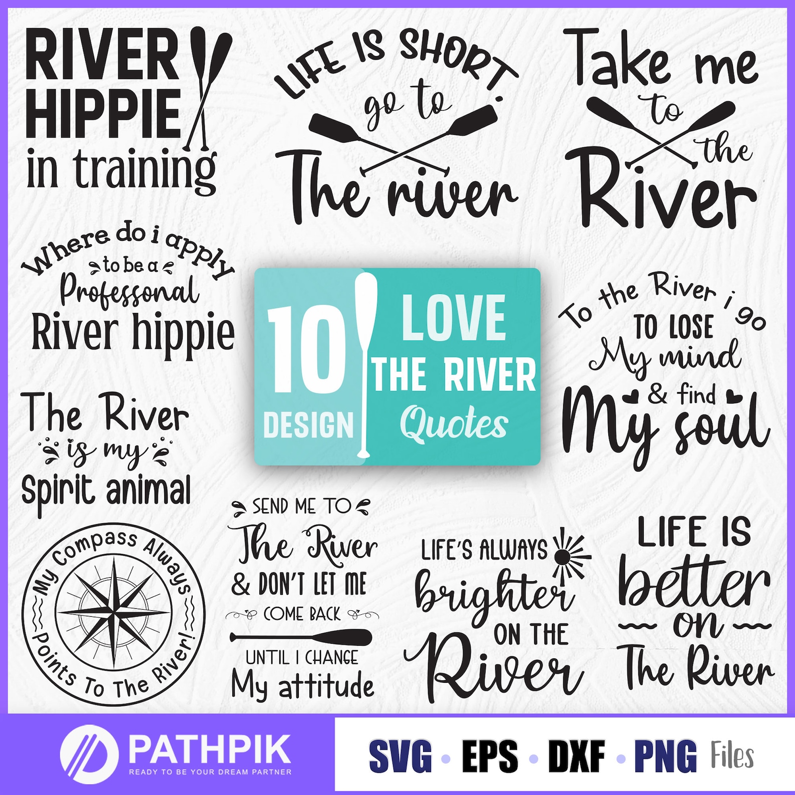 Love the River Svg Tshirt Design, River SVG, River Quotes SVG, Cut ...