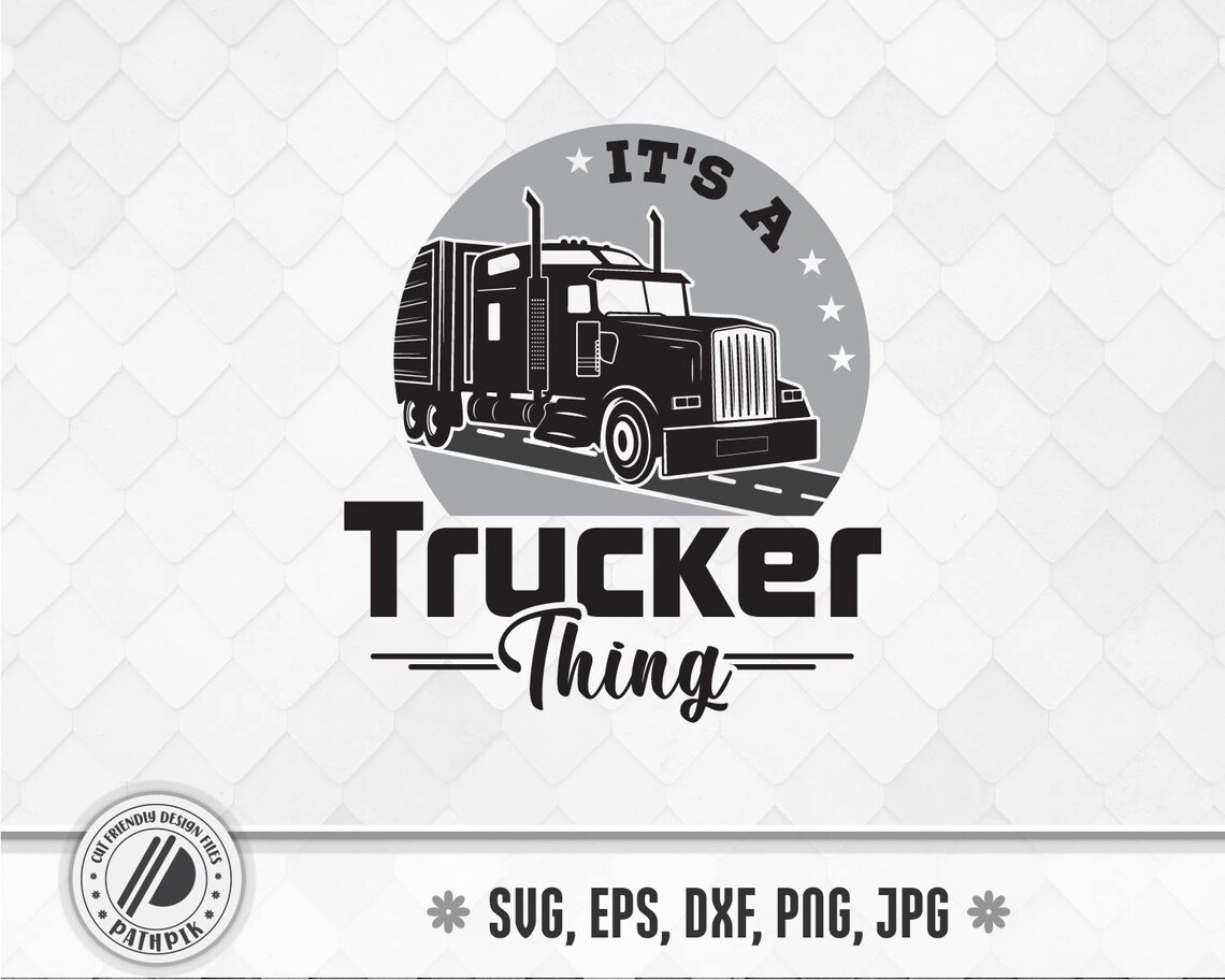 Funny Truck SVG Trucker SVG Cut Files for Your Crafting Work - Etsy