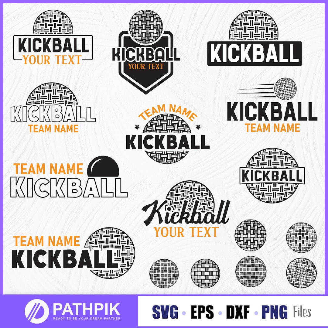 Kickball SVG 16 Design, Kickball PNG, Kickball Vector, Kickball SVG ...