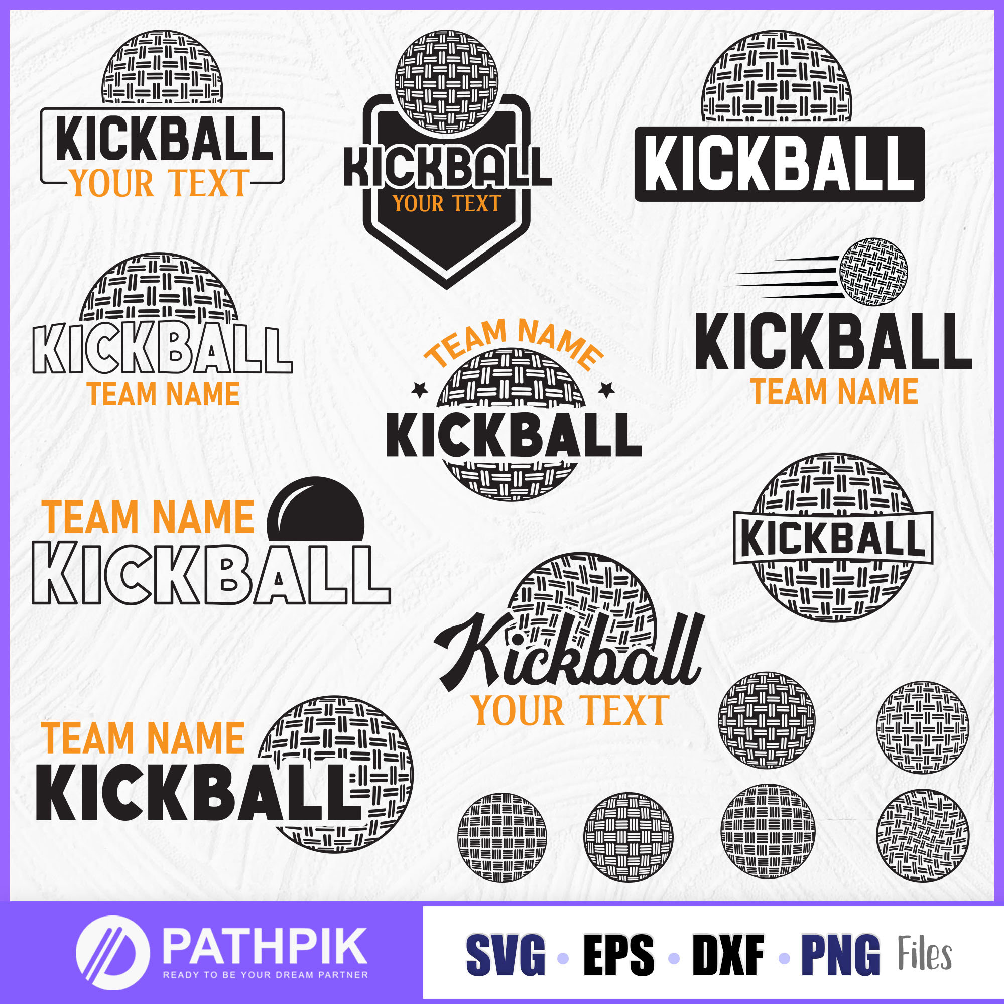 Kickball SVG 16 Design, Kickball PNG, Kickball Vector, Kickball SVG ...