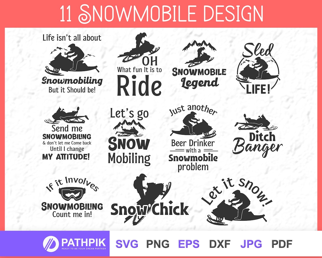 Snowmobile Quotes Design, Snowmobile T Shirt, Snowmobile Svg ...