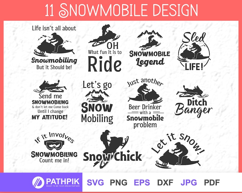 Snowmobile Quotes Design, Snowmobile T Shirt, Snowmobile Svg ...