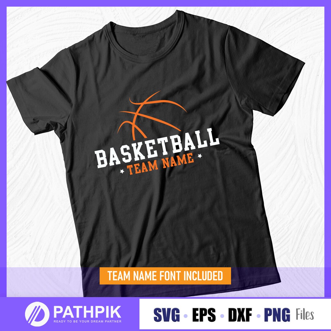Basketball Team Name Custome Svg Design Basketball Custom Logo SVG Cut ...
