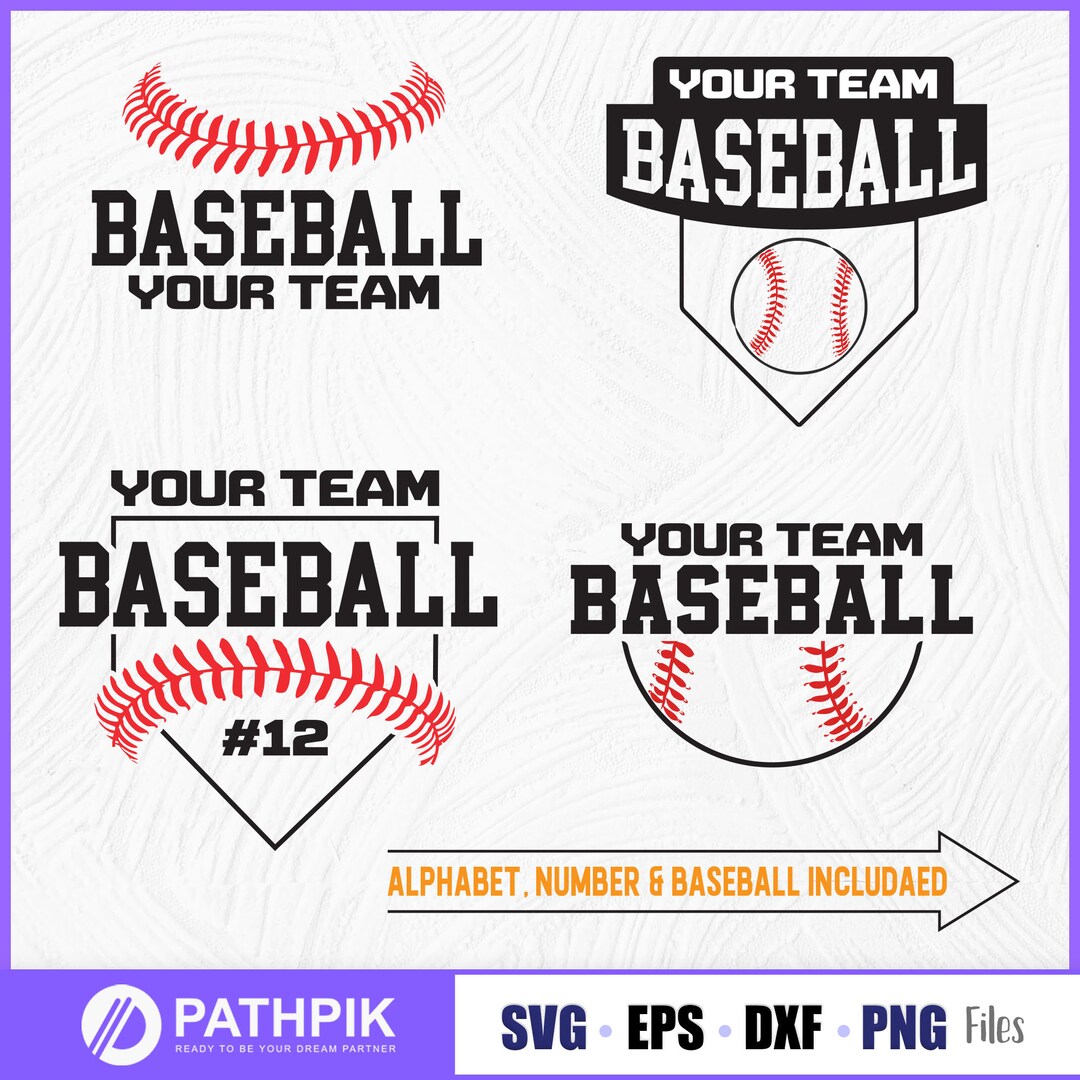 Baseball Custom SVG V1 Design, Baseball Team Shirt Design, Baseball Svg ...