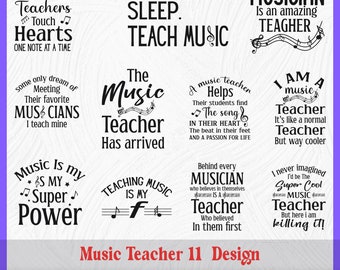 Music Teacher Music SVG and Cut Files for Crafters - Etsy