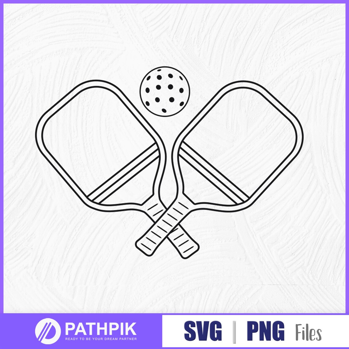 Pickleball Paddles Svg, Pickleball Clipart, Pickleball Silhouette ...
