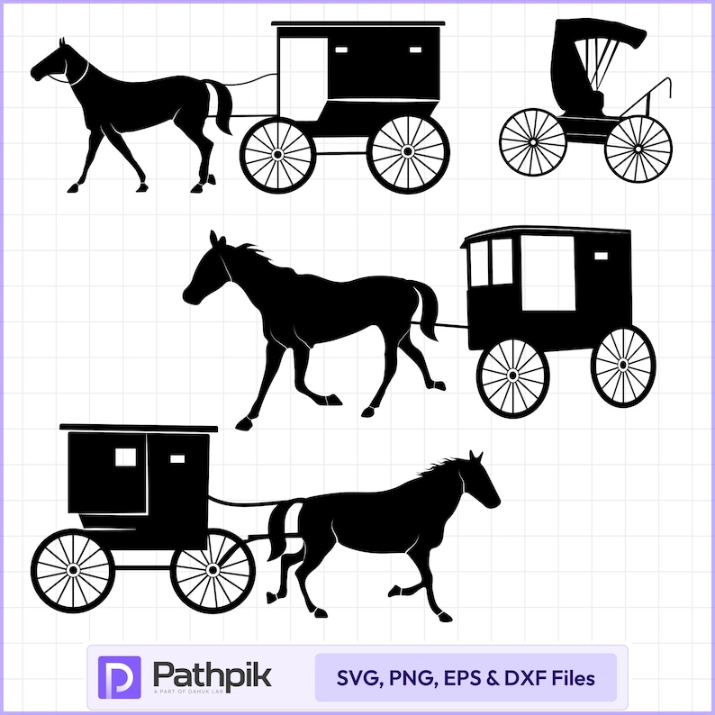 Amish Buggy SVG PNG Cut File, Amish SVG File, Amish Horse Buggy Svg ...