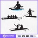 Rowing Silhouette 21 Design, Rowing SVG, Kayak SVG, Summertime SVG ...