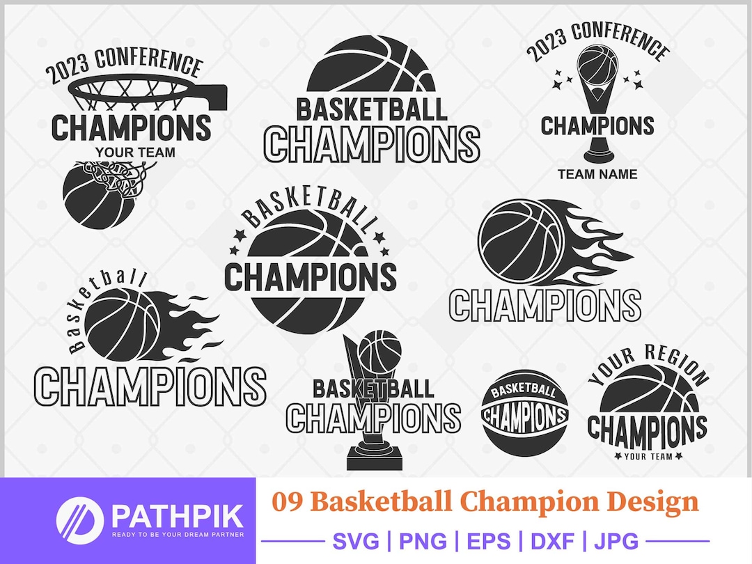 Basketball Champions SVG, Cut Files for Your Crafting Work - Etsy
