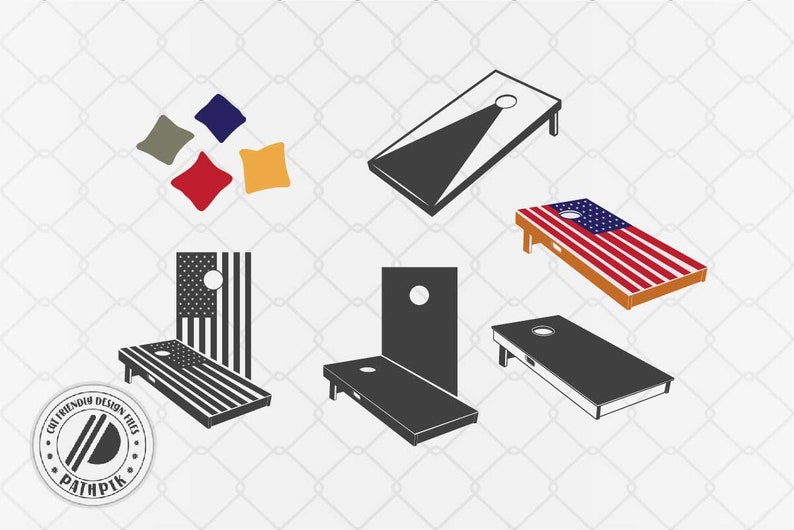 Cornhole SVG V1, Cut Files for Your Crafting Work - Etsy