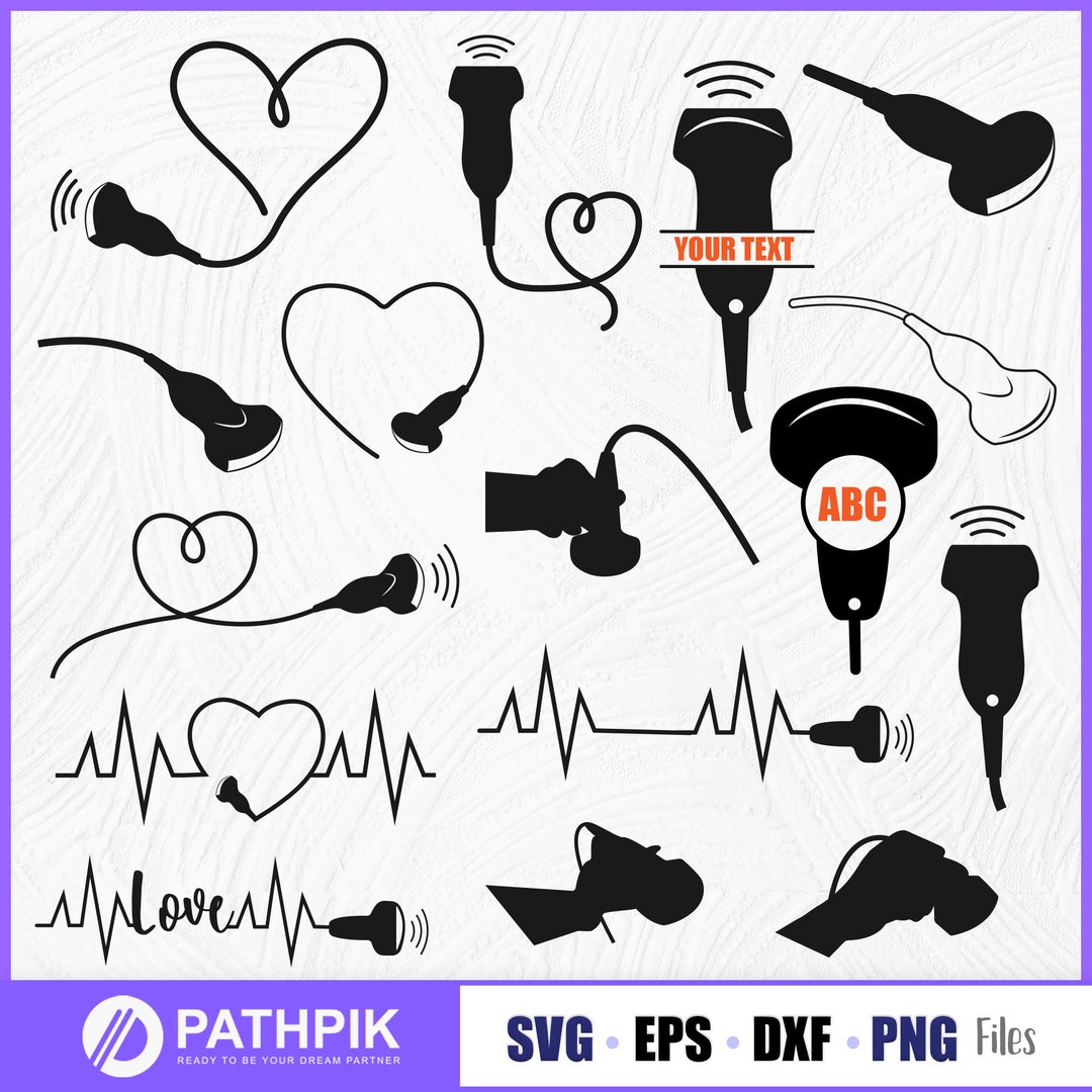 Ultrasound Probe Transducer SVG, Ultrasound Probe Transducer Heart ...