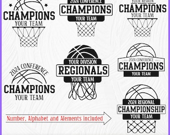 Basketball Champions SVG, Cut Files for Your Crafting Work - Etsy
