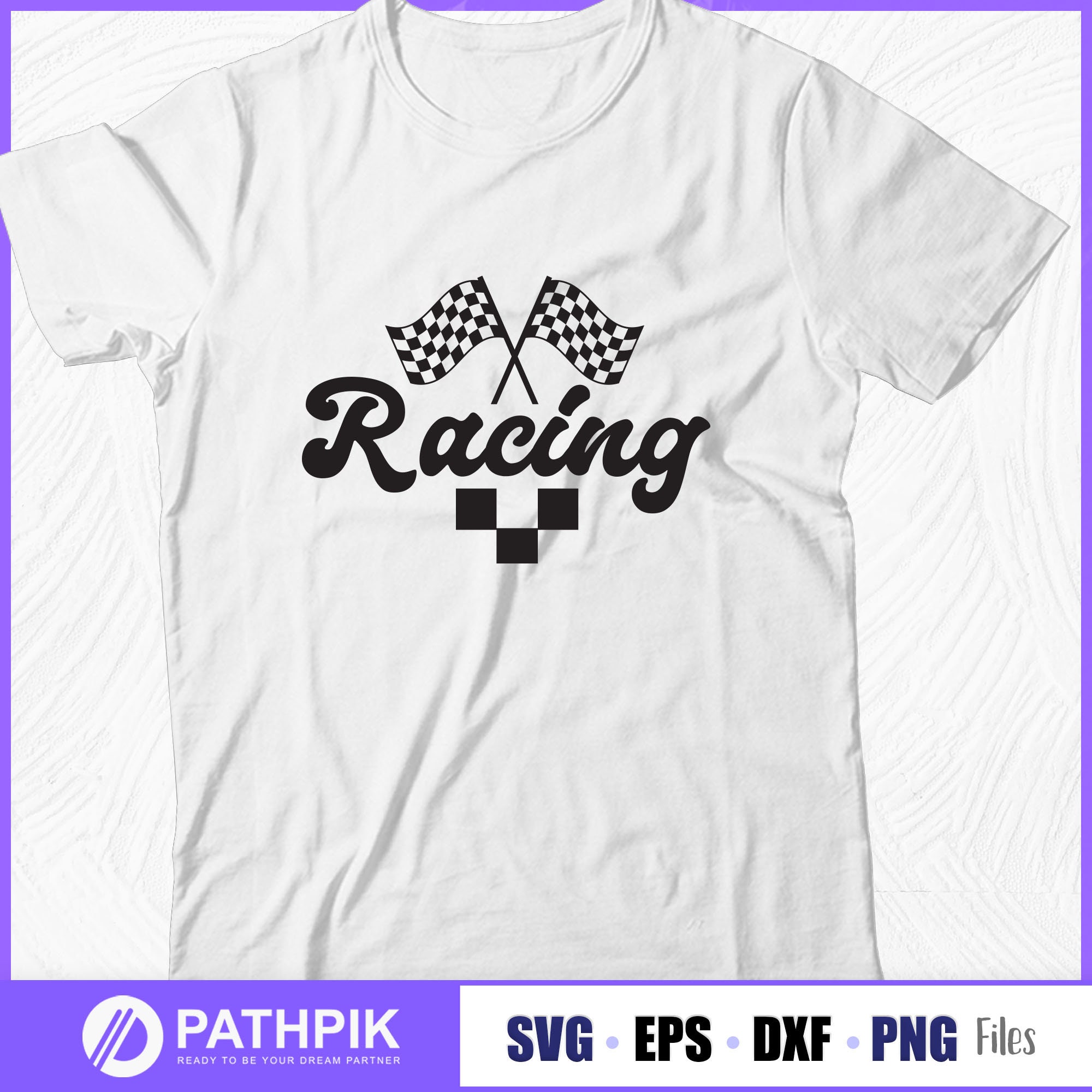 Racing Logo Svg Design, Racing Svg, Race Car Svg, Sports Svg, Checkered ...