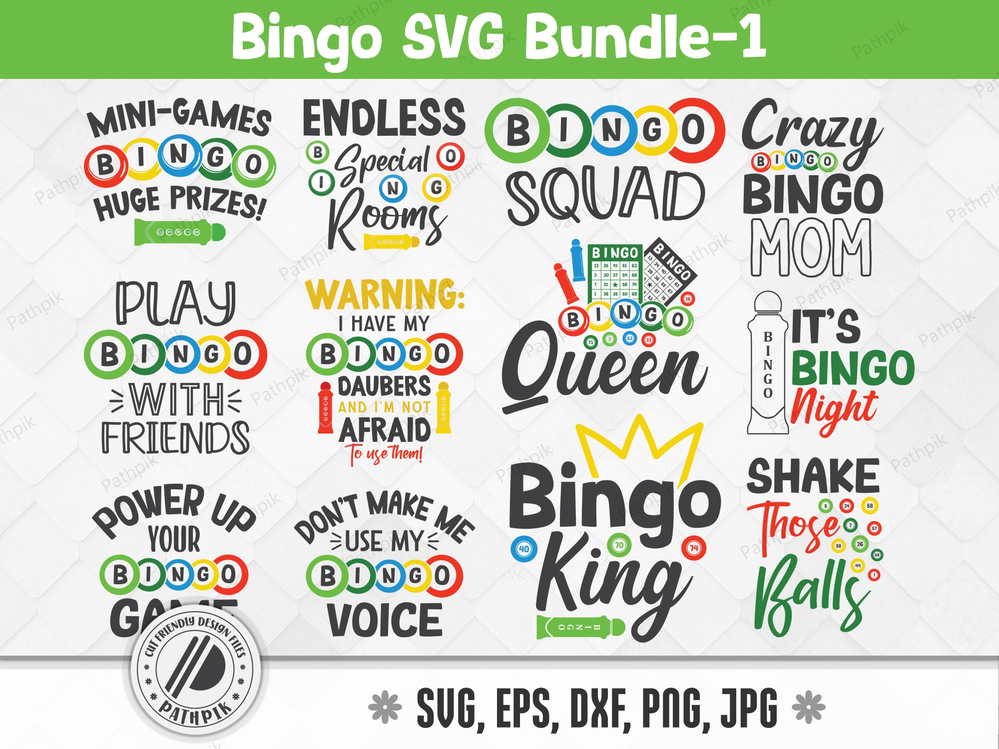 Bingo Games SVG, Bingo SVG Cut Files for Your Crafting Work - Etsy ...